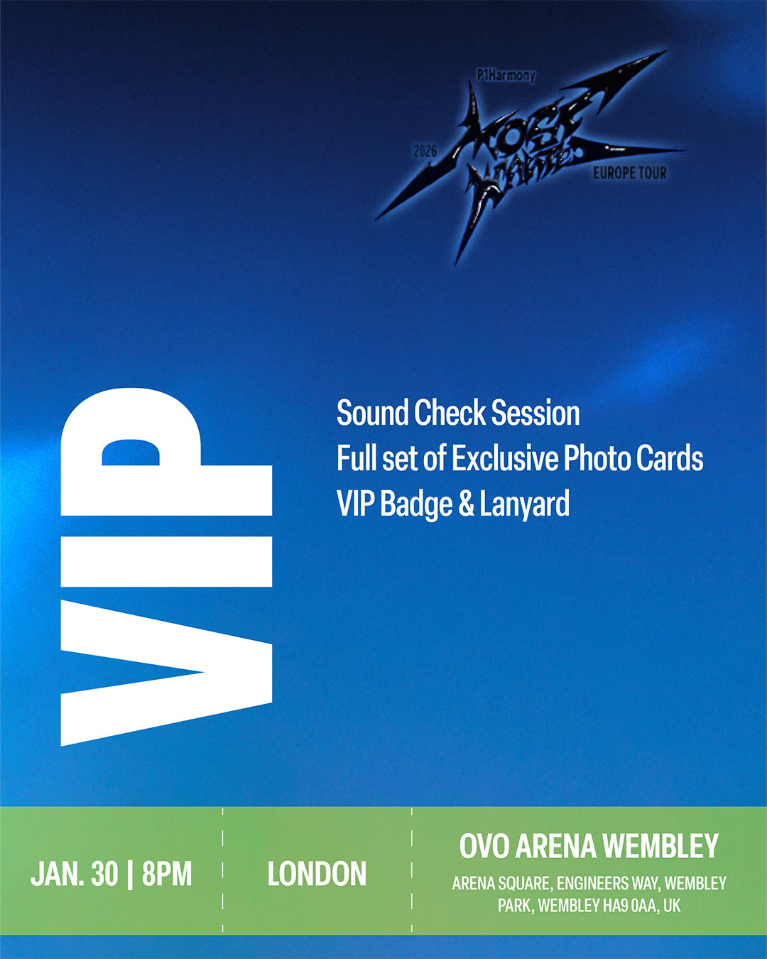 P1HARMONY 2026 - LONDON - VIP & T1 ADMISSION – Kpop Tickets